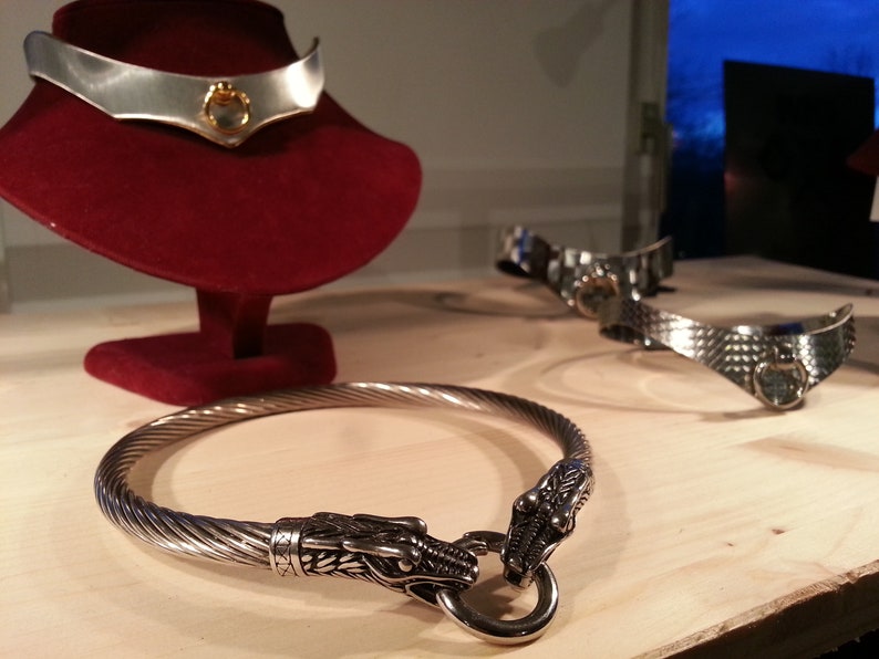 BDSM Collar Choker Dragon LARP Gothic Jewelry - Etsy