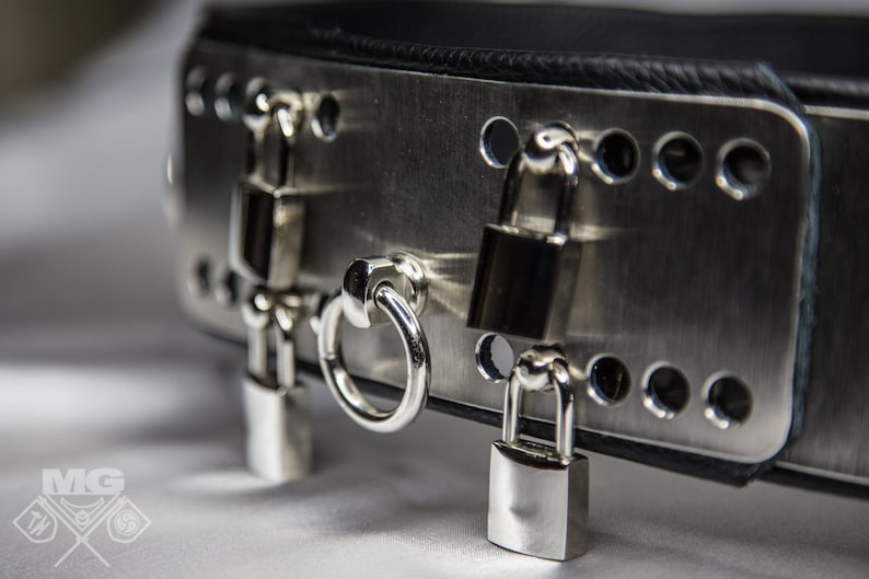 Waist Shackle Lockable Stainless Steel Belt Adjustable | Etsy UK