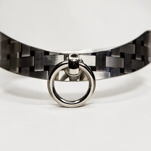 Collar BDSM Lockable Story of O Neck Corset Choker Stainless Steel Ring ...