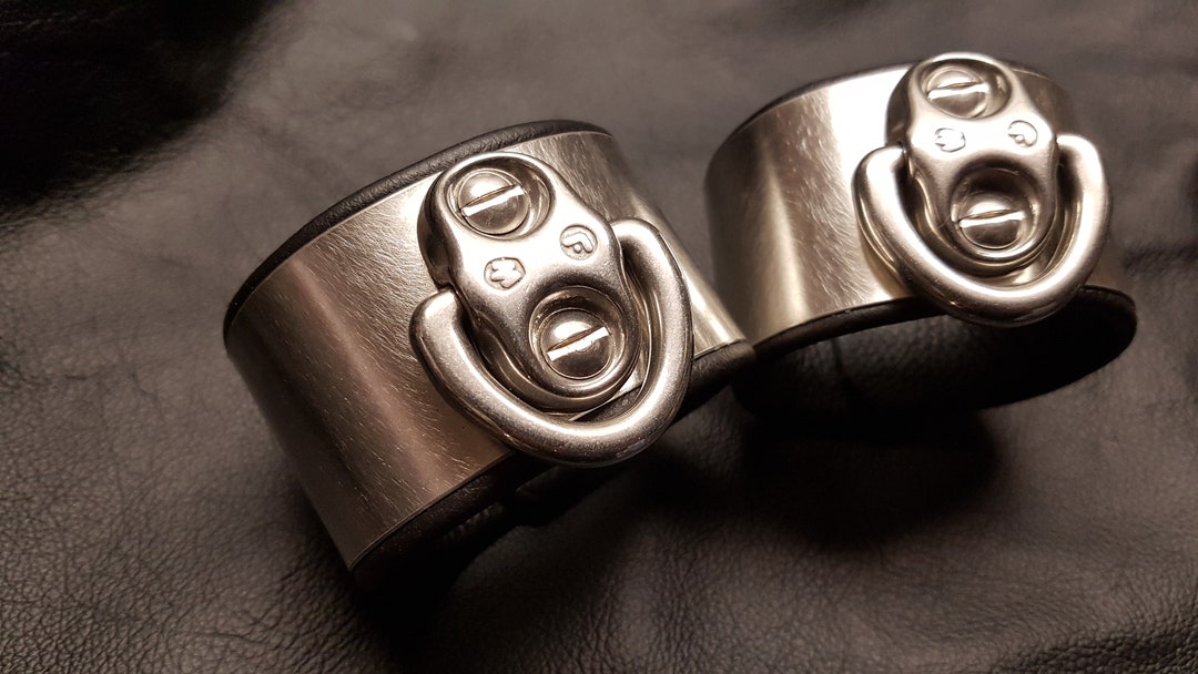 Handcuffs Wristcuffs Stainless Steel Massive Chains Custom Handmade ...