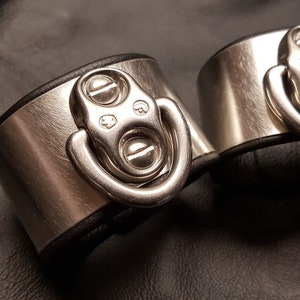 Handcuffs Wristcuffs Stainless Steel Massive Chains Custom Handmade ...