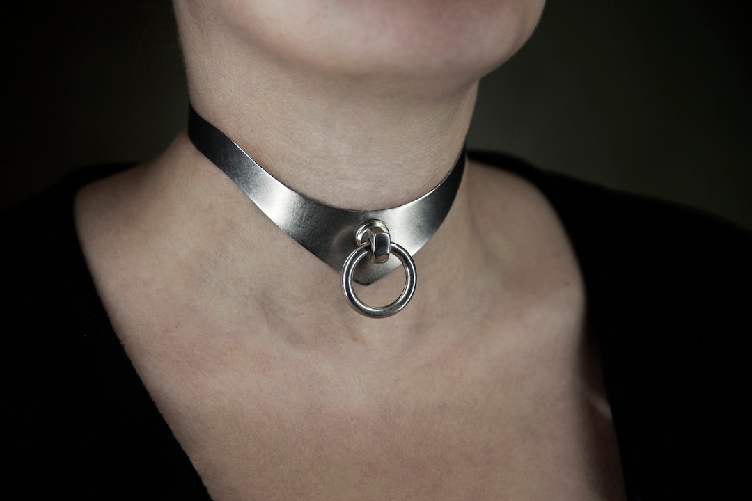 BDSM Stainless Steel Collar Choker Engravable - Etsy