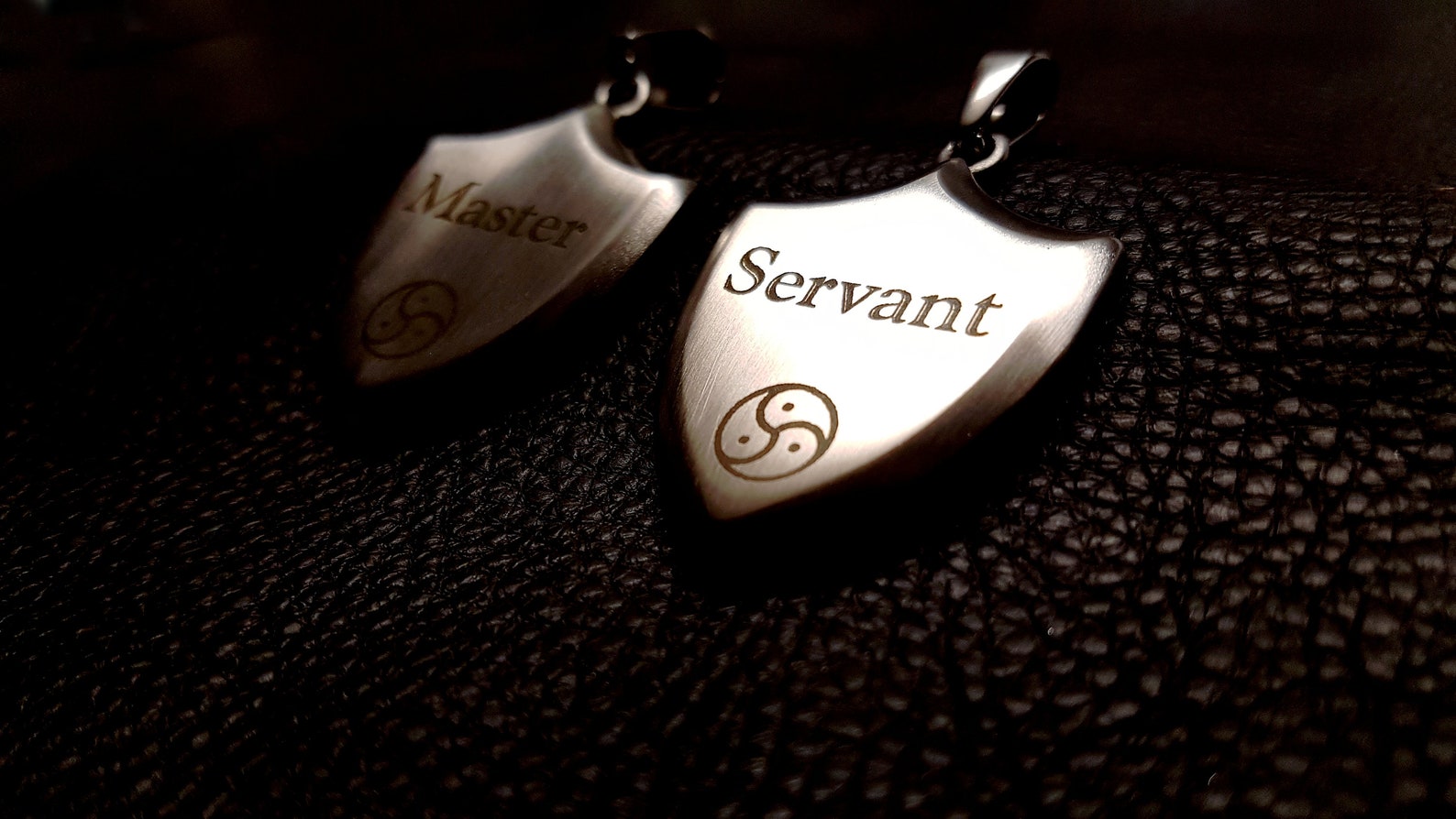 Exclusive BDSM Slave Servant Pendant Stainless Steel Crest - Etsy