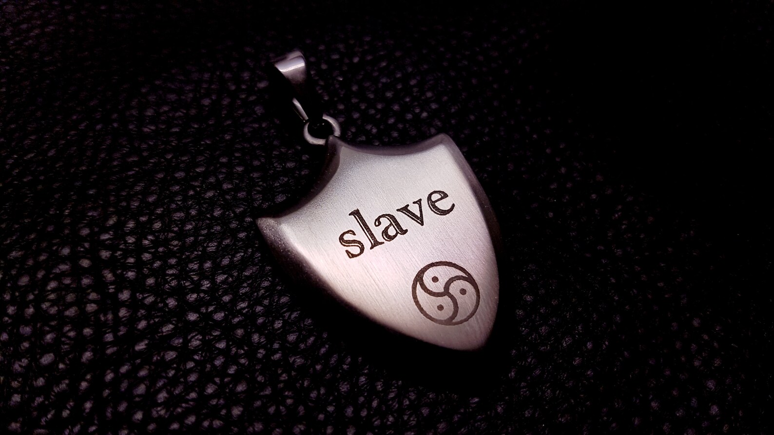 Exclusive BDSM Slave Pendant Stainless Steel Crest Necklace - Etsy