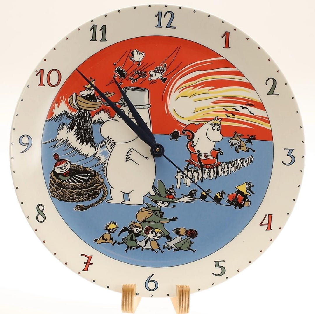 Rare Vintage ARABIA FINLAND Moomin Wall Clock | Moomintroll ...