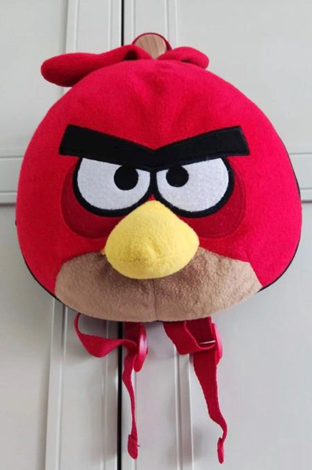 Angry Birds Backpack 3D Red Black Plush Angry Birds Bomb - Etsy