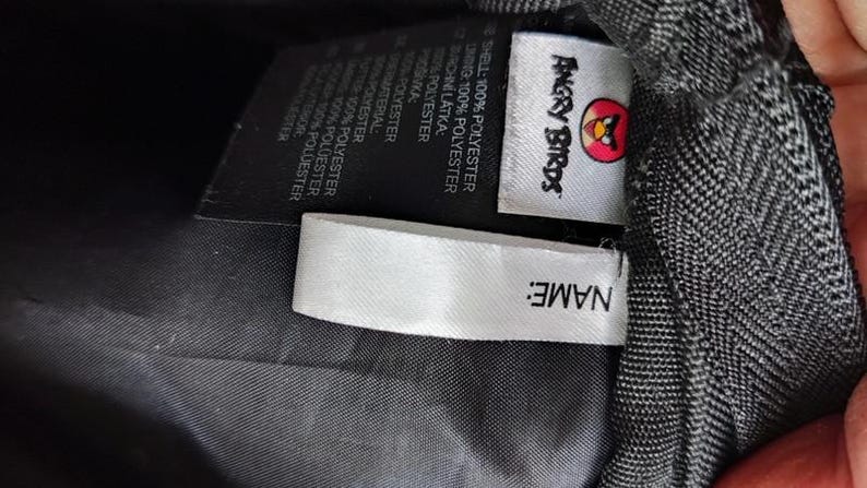 Angry Birds Backpack 3D Red Black Plush Angry Birds Bomb - Etsy