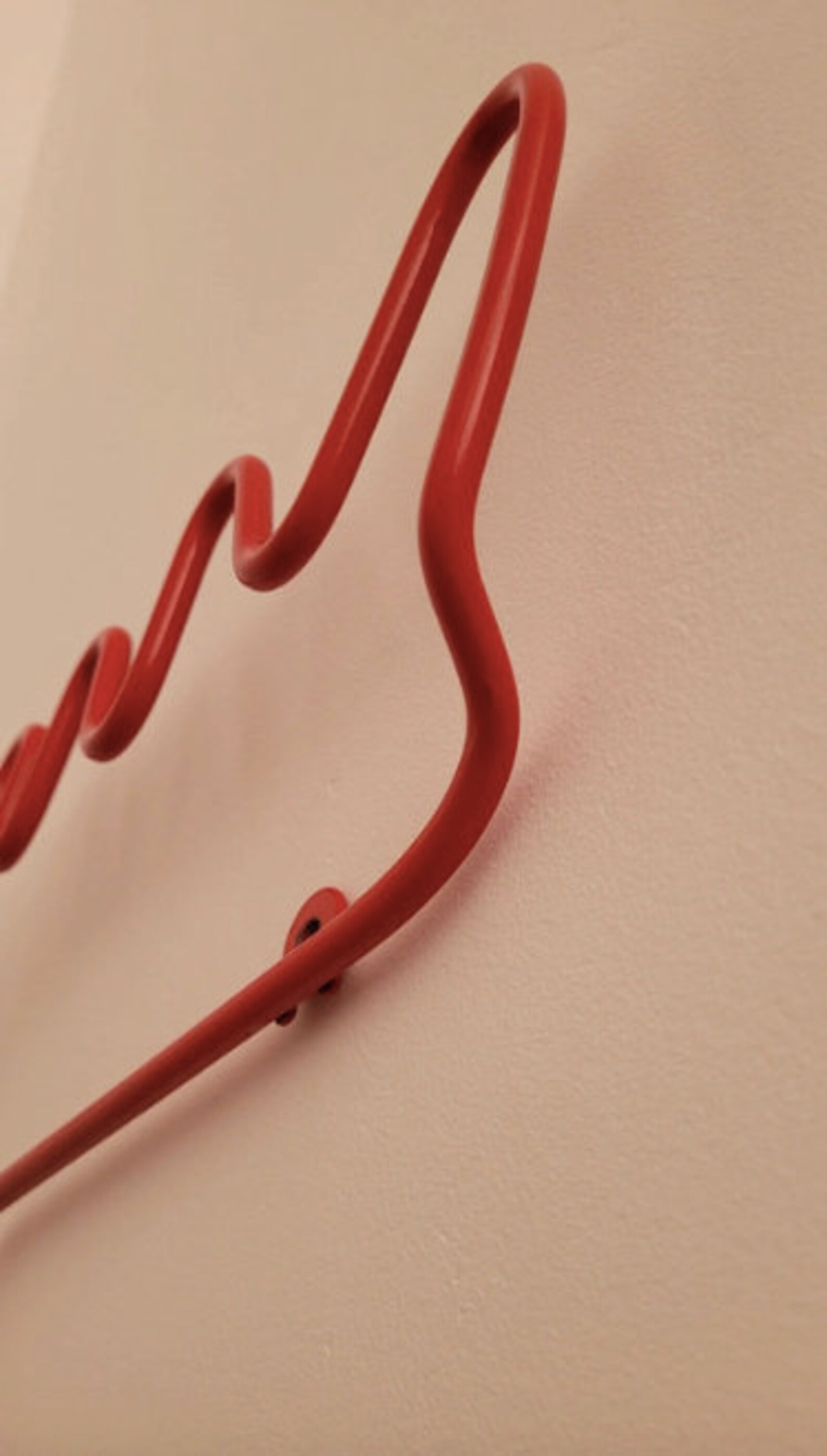 Vintage 90s IKEA Red Metal Wall Coat Rack Sweden Design IKEA Moose Coat ...