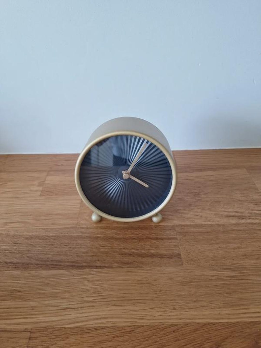IKEA Snofsa Analog Desk Clock, Brushed Metal, Silent Quartz Movement - Etsy
