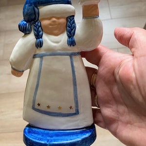 Lisa Larson Goebel Mrs. Santa Claus Candlesticks in Glazed - Etsy