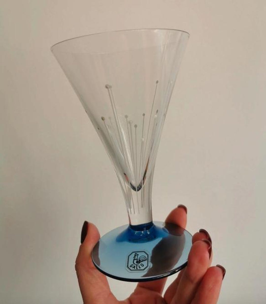 Art Deco Vintage Gallo German Crystal Glasses, Art Deco Glasses Germany ...