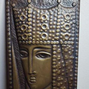 Vintage Etched Brass Embossed Metal Wall Art Dutches Plaque, MCM ...