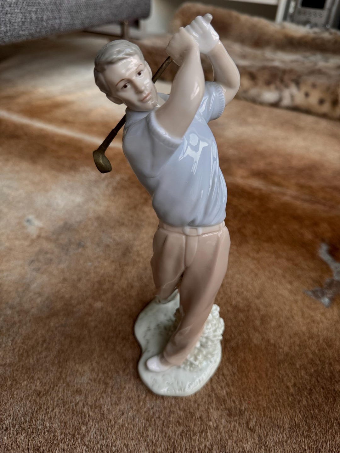 Golfing Figure Porcelain Man Rare Vintage the Valencia Collection by ...