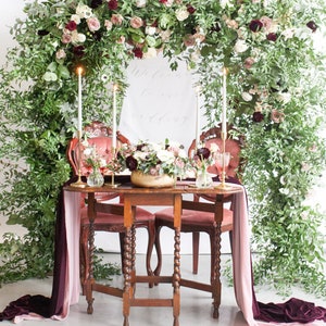 Pink Velvet Table Runner - Etsy