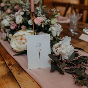 Blush Pink Table Runner - Linen Look - Etsy