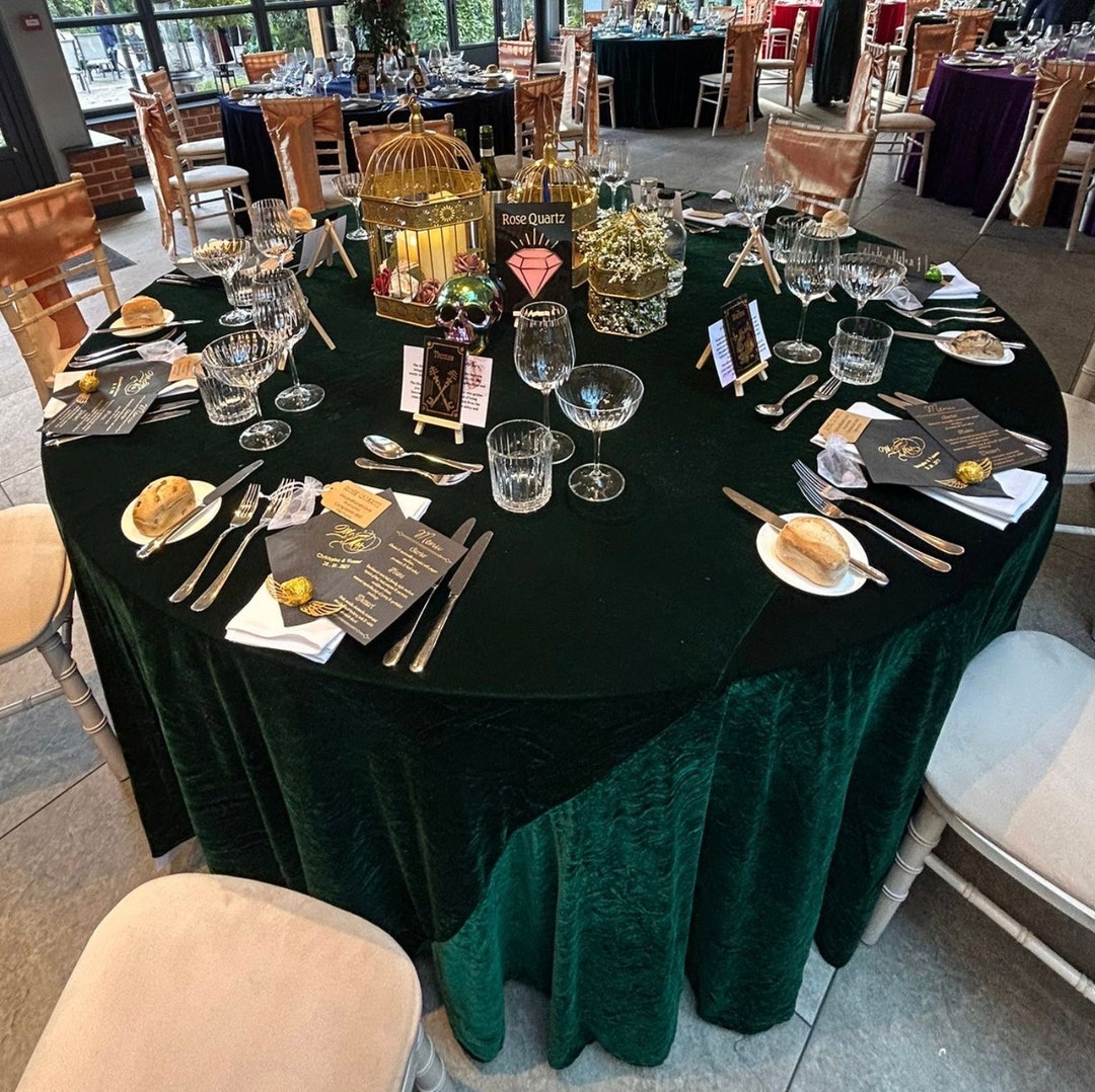 Velvet Tablecloths Burgundy, Pink, Black, Red, Grey, Purple - Etsy