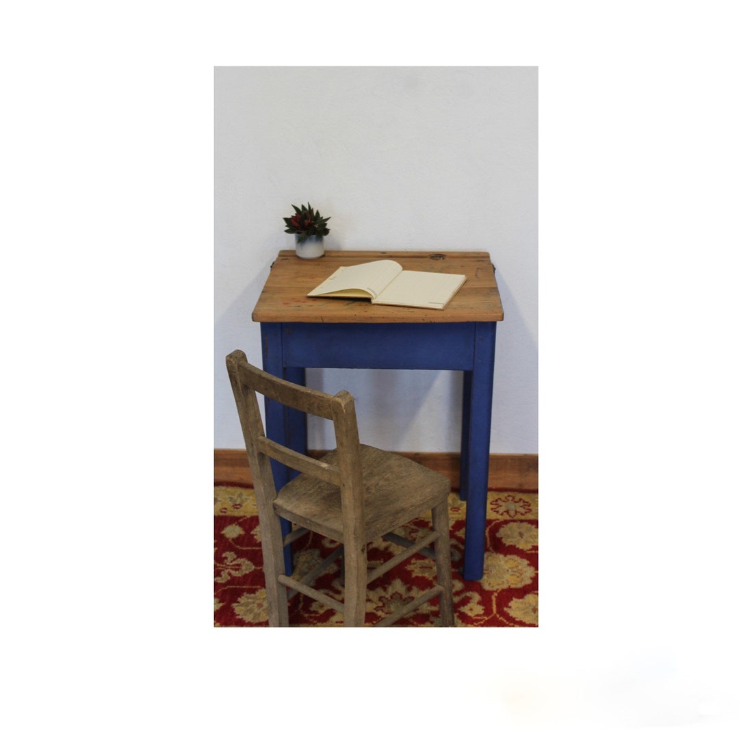 Vintage Childrens School Desk, Vintage Kids Desk, Rustic Childs Writing ...