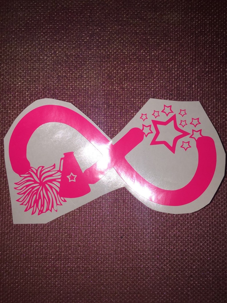 Infinity Cheer Decal Cheer Stocking Stuffers Laptop Decal Laptop ...