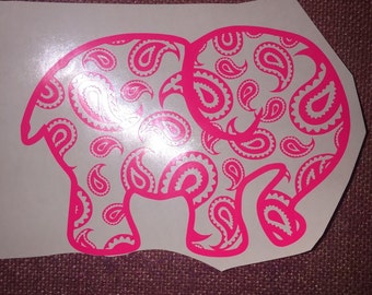 Elephant Car Decal - Etsy