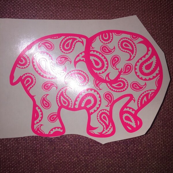 Elephant Car Decal - Etsy