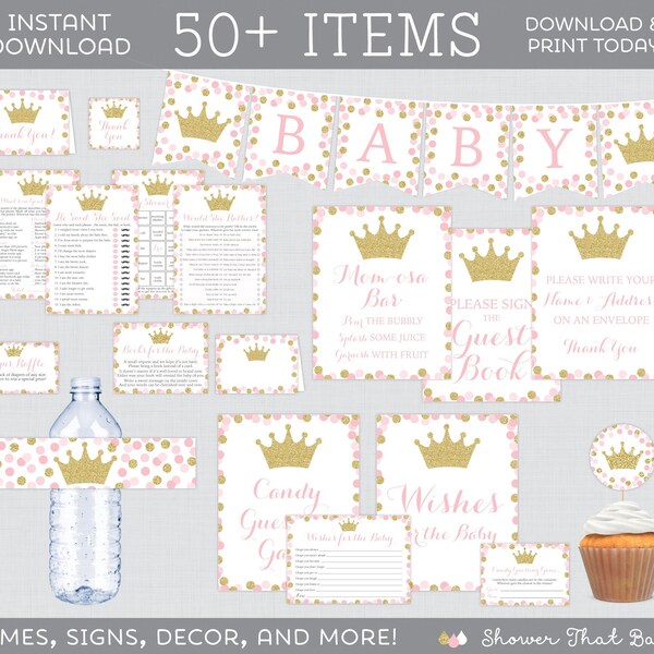 Princess Baby Shower - Etsy