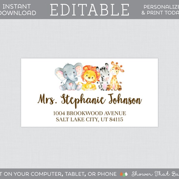 Recipient Address Labels - Etsy