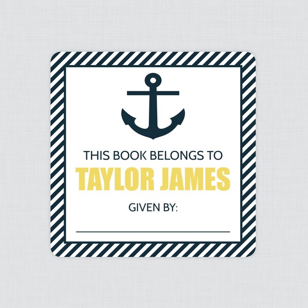 Nautical Book Plate - Etsy