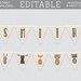 EDITABLE Woodland Banner - Printable Woodland Baby Shower Triangle ...