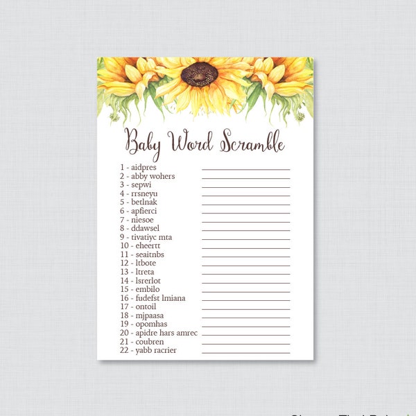 Word Scramble - Etsy