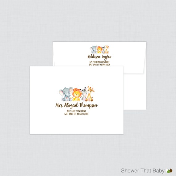 Party Favors & Games Party Games Party Supplies EDITABLE Safari Baby ...