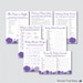 Purple Flowers Baby Shower Games Package Seven Printable | Etsy