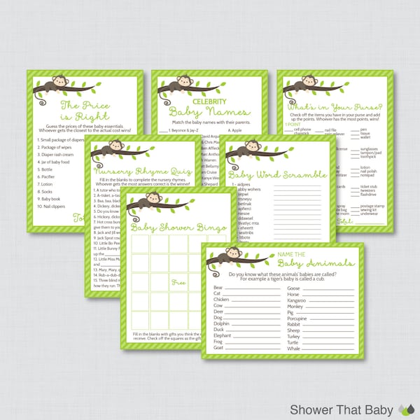 Monkey Baby Shower - Etsy