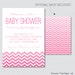 Chevron Baby Shower Invitation Printable or Printed Invite in - Etsy