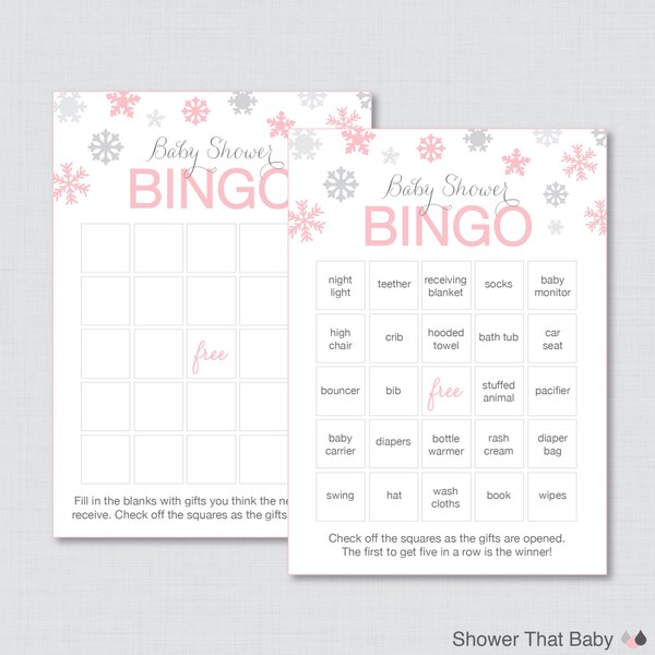 Baby Shower Bingo - Etsy