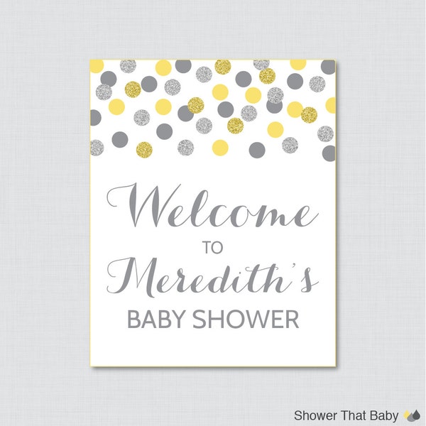 Yellow Gray Party - Etsy