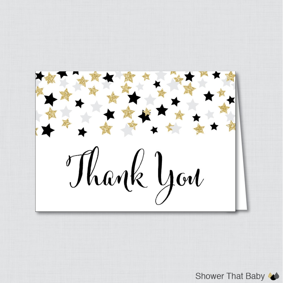 Buy Printable Star Thank You Card Printable Instant Download Online in ...