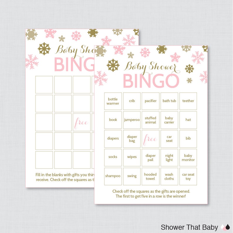 Winter Wonderland Baby Shower Games Package With 7 Printable Games ...