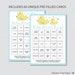 Rubber Ducky Baby Shower Bingo Cards in Blue Printable Blank - Etsy