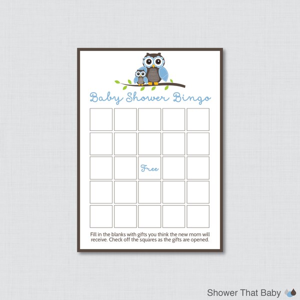 Blue Owl Baby Shower - Etsy
