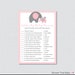 Celebrity Baby Shower Game Printable Elephant Celebrity Baby - Etsy