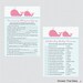 Whale Baby Shower Games Package Seven Printable Games: - Etsy