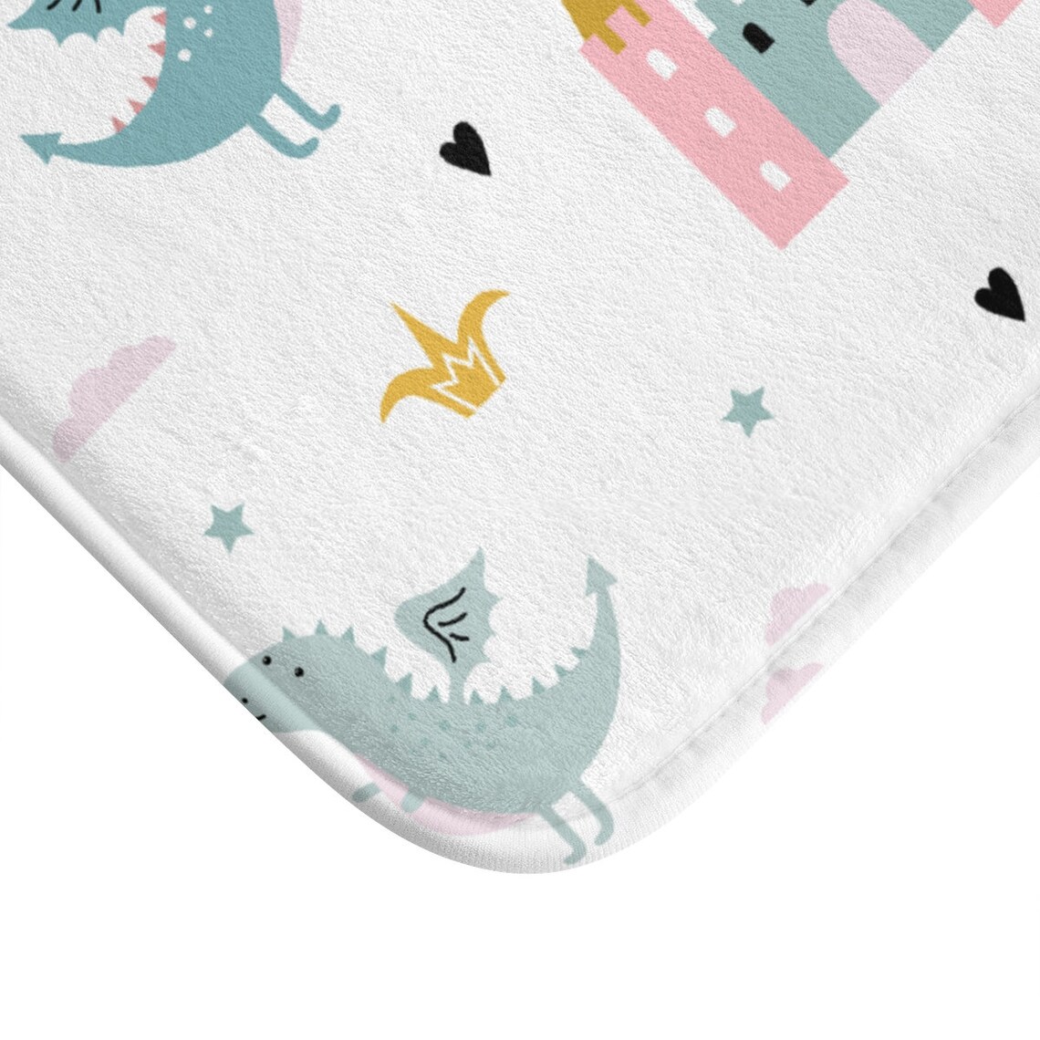 Girls Bath Mat Princess Fairy Tale, Girls Bathroom Decor, Girls ...