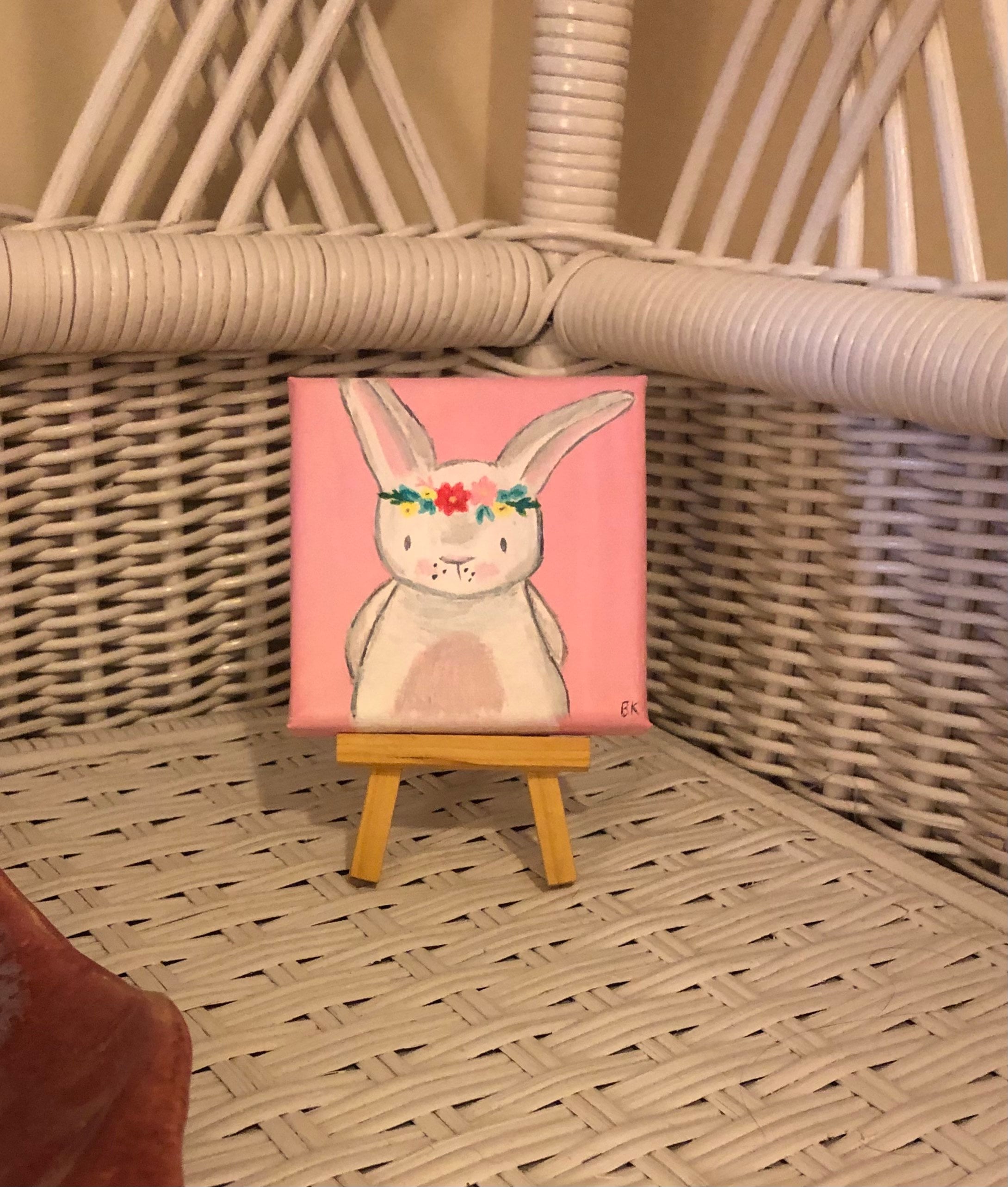 Bunny With Flower Crown - Etsy