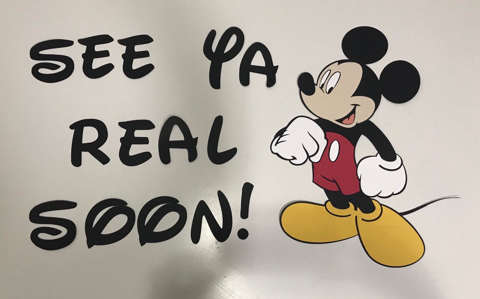 See Ya Soon Large Mickey Door or Bulletin Board Decoration | Etsy