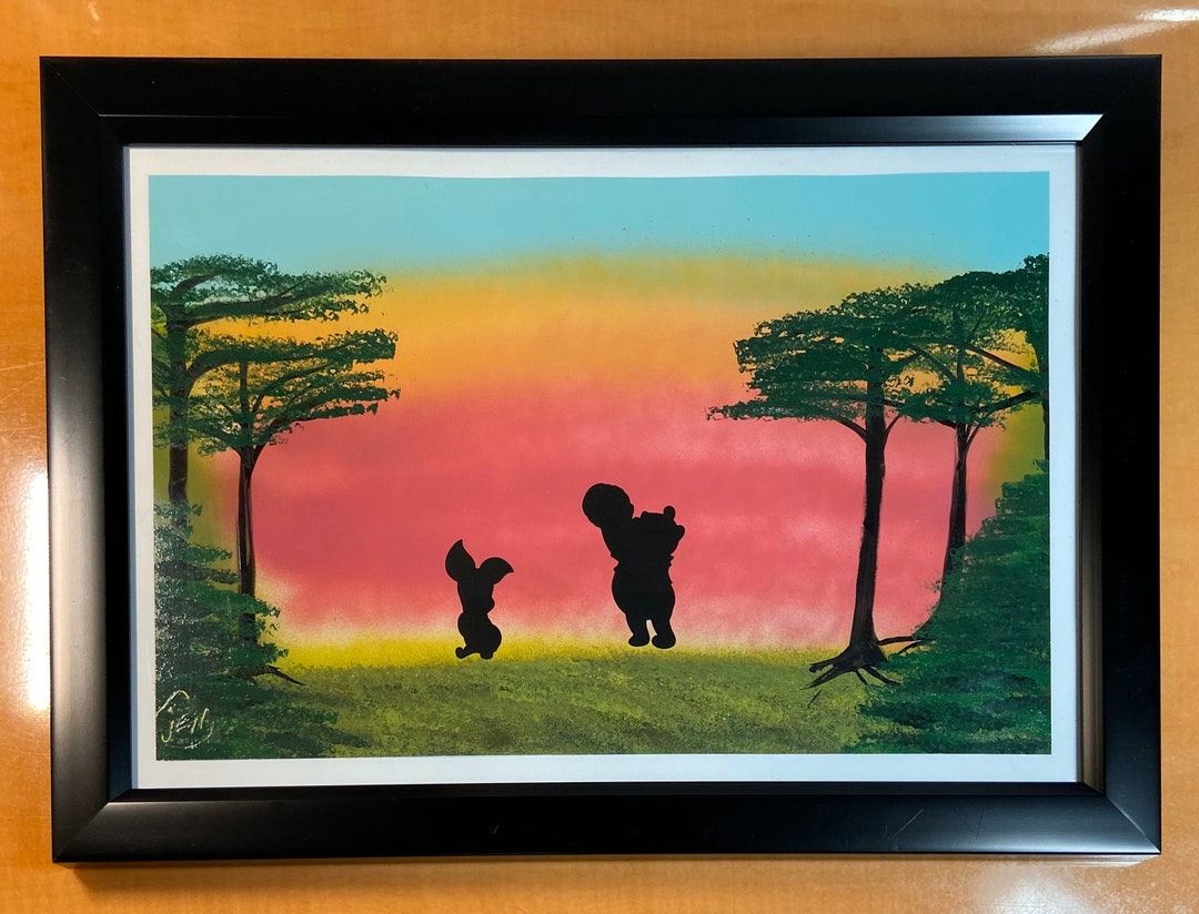 Disney's Winnie the Pooh Spray Paint Art - Etsy