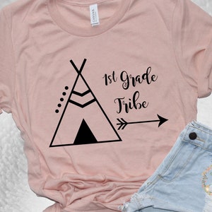 1st Grade Tribe SVG, First Grade Shirt, Teacher Shirt, Girl School ...