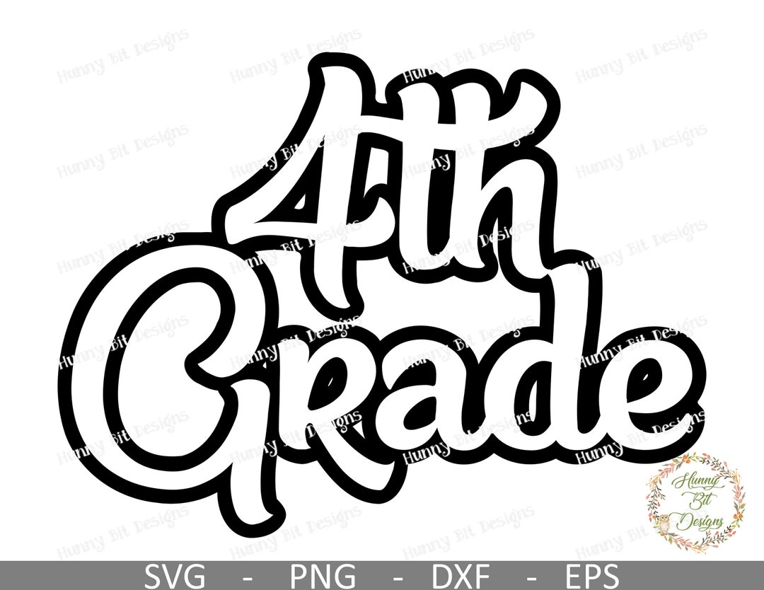 4th Grade SVG, School SVG, Teacher Shirt, 4th Grade Shirt, 4th Grade ...