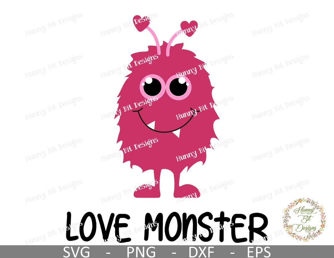 Valentine's Day SVG, Love Monster SVG, Monsters, Love Shirt, Valentine ...