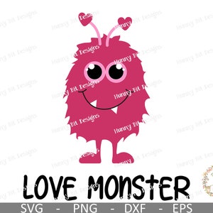 Valentine's Day SVG, Love Monster SVG, Monsters, Love Shirt, Valentine ...