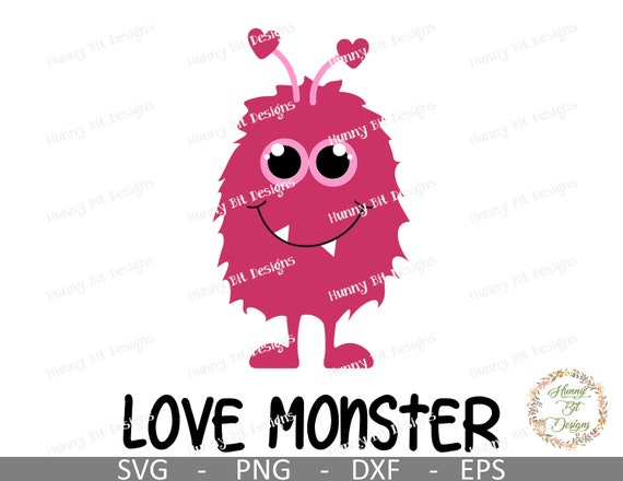 Valentine's Day SVG, Love Monster SVG, Monsters, Love Shirt, Valentine ...